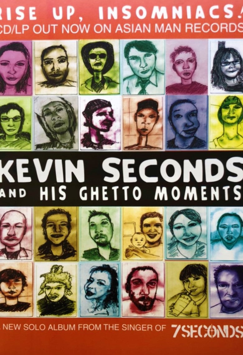 KEVIN SECONDS rise up poster – ASIAN MAN RECORDS